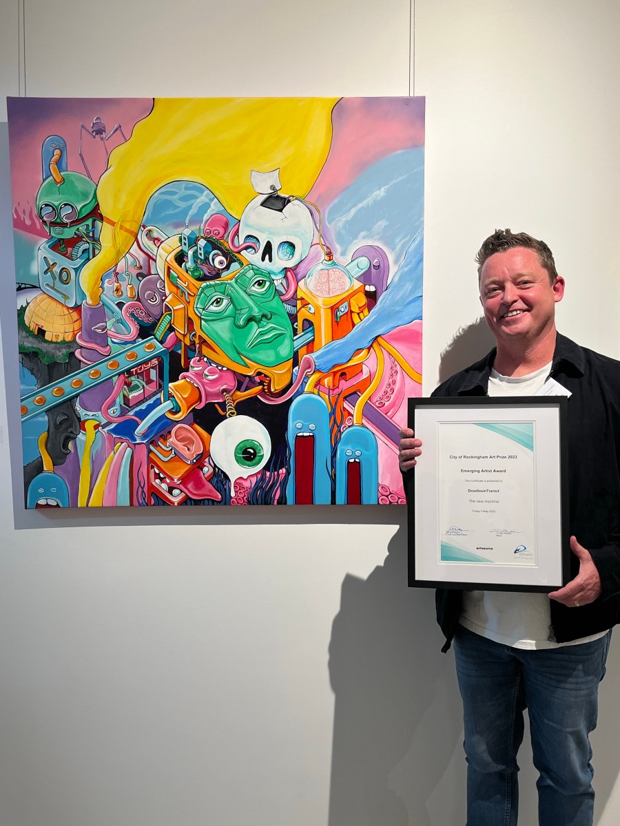 ‘The New Machine’ wins at the Rockingham Art Prize. – DoodlesinTransit
